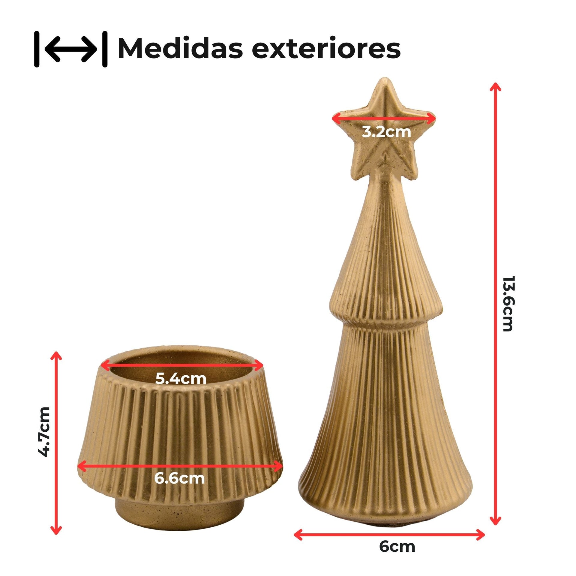 Colección Navidad - Árbol de Navidad - Pino Navideño de Concreto para ...